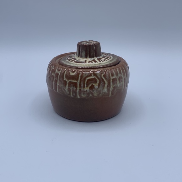 Frankoma | Dining | Frankoma Pottery Mayan Aztec Jar Sugar Bowl ...